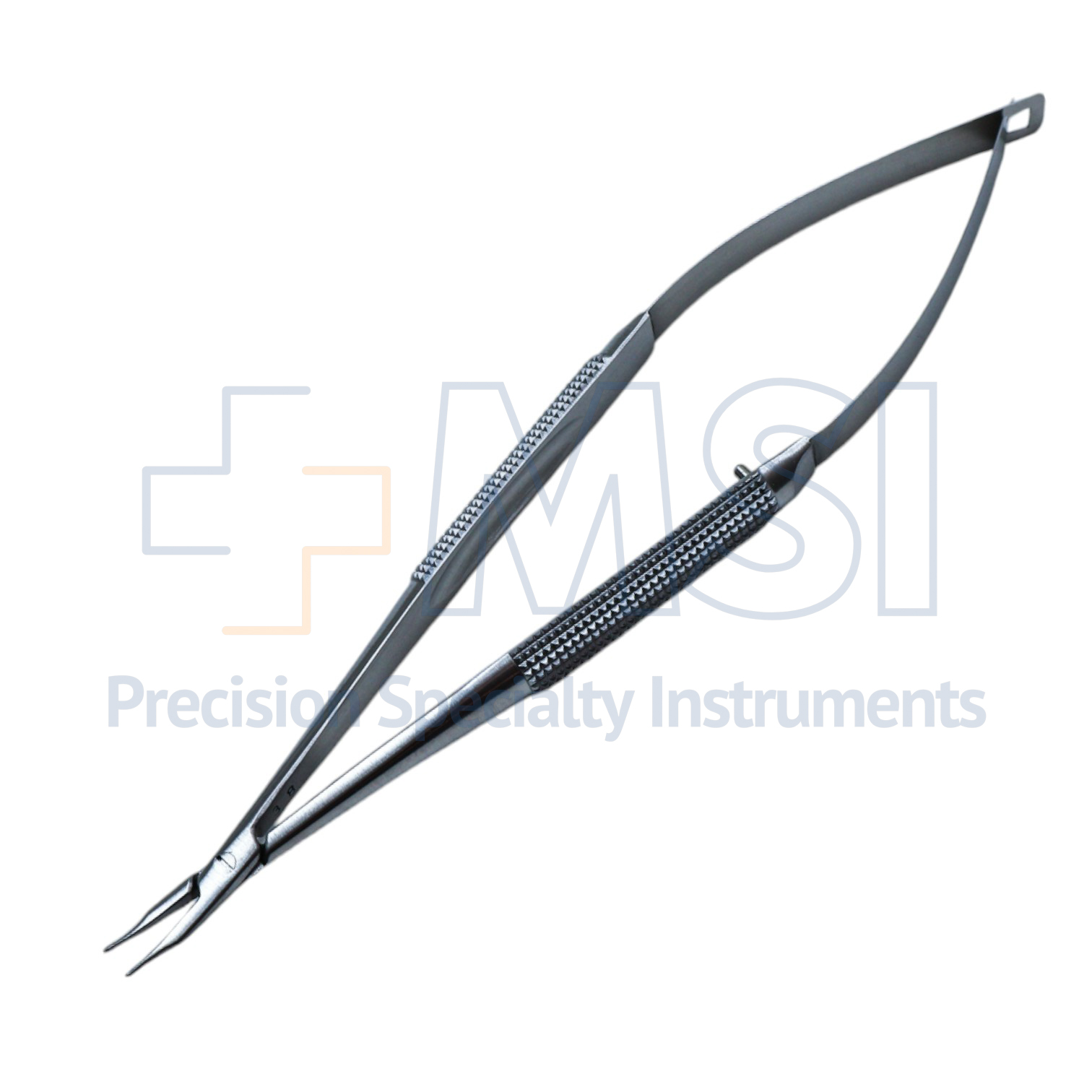 - Microvascular Needle Holder, Curved, Without Lock, Overall Length 5-1 ...